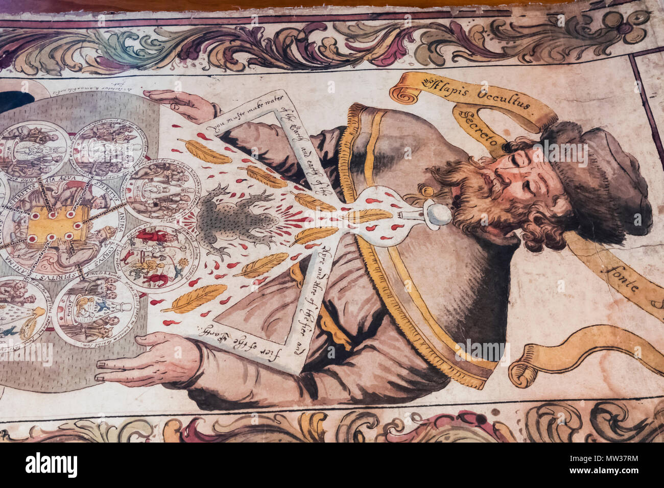 England, London, The Wellcome Collection, Reproduction of a 15th ...