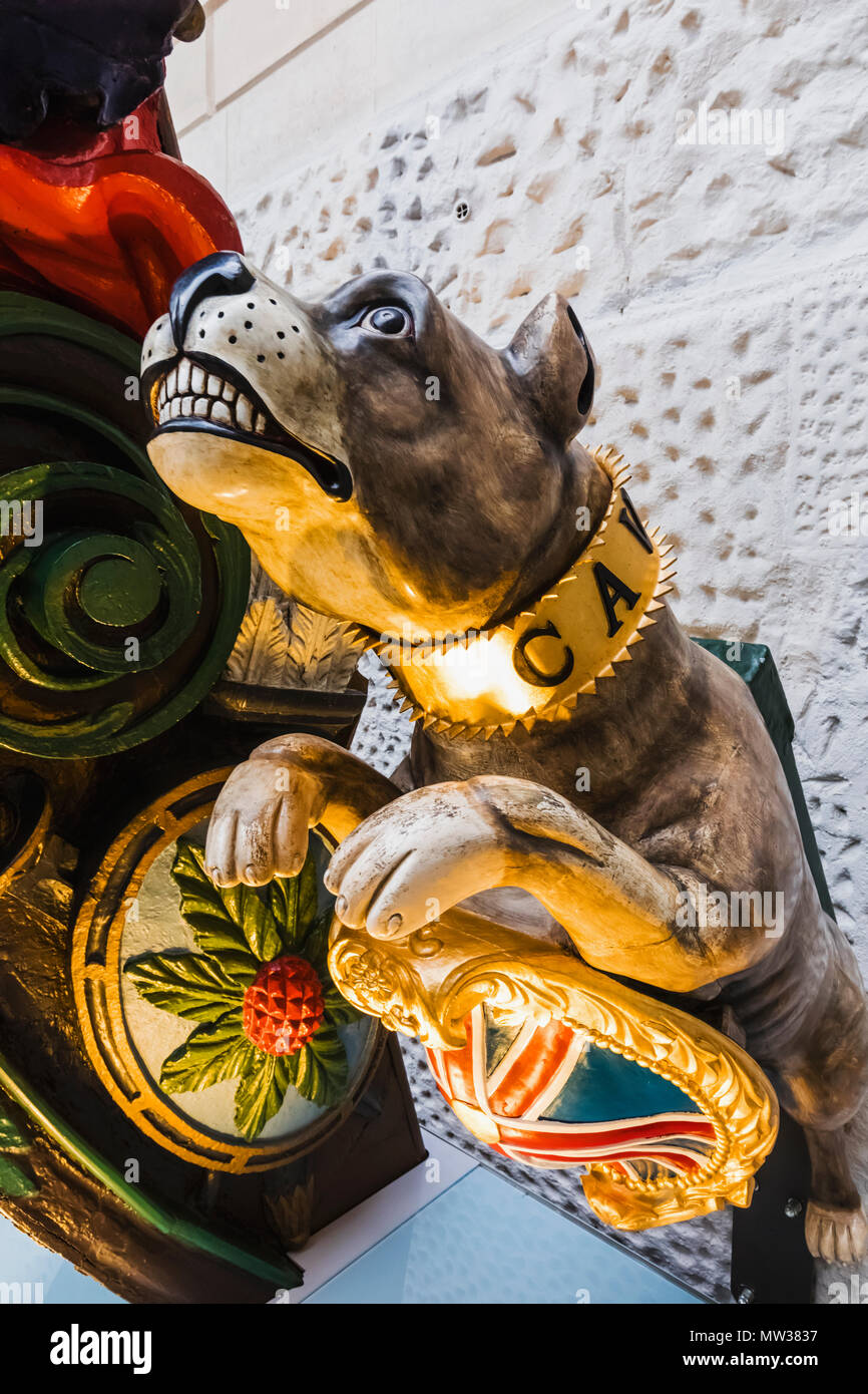 England, London, Greenwich, National Maritime Museum, Ship's Figurehead ...