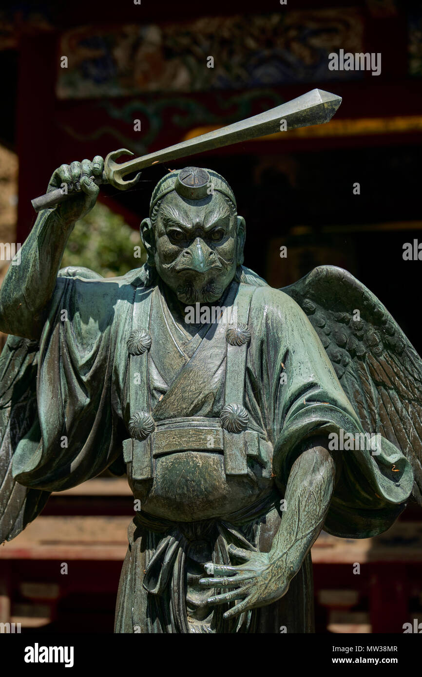 Statue in a temple at Mount Takao, Tokyo, Japan Stock Photo - Alamy