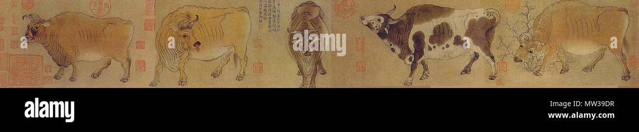 Han huang five oxen hi-res stock photography and images - Alamy