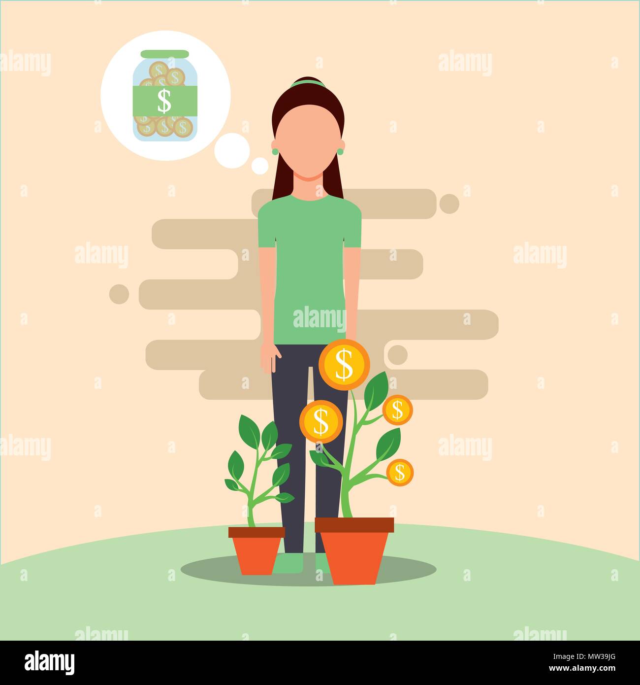 people saving money Stock Vector Image & Art - Alamy