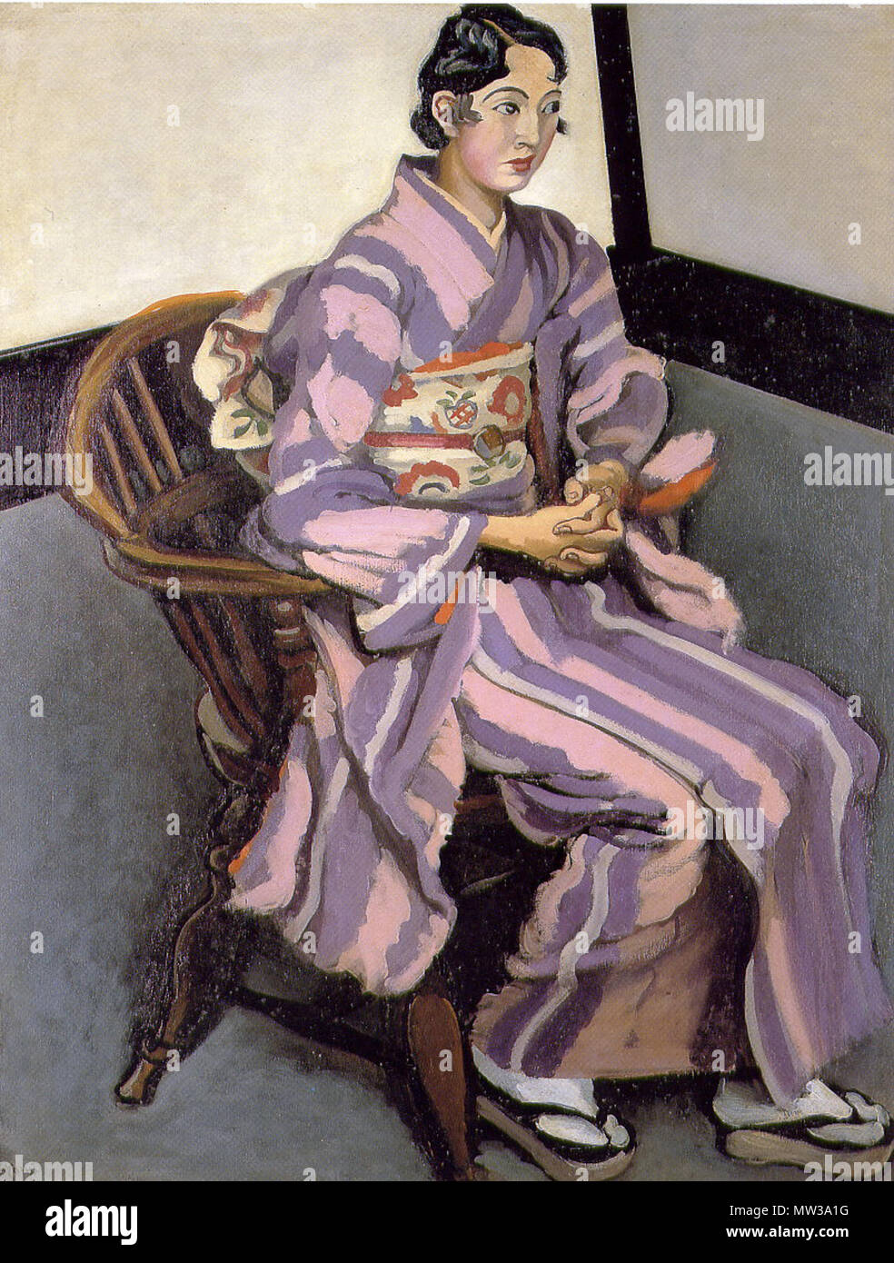 . English: Yasui Sotaro: Portrait of a woman, 1930. Oil on canvas ...