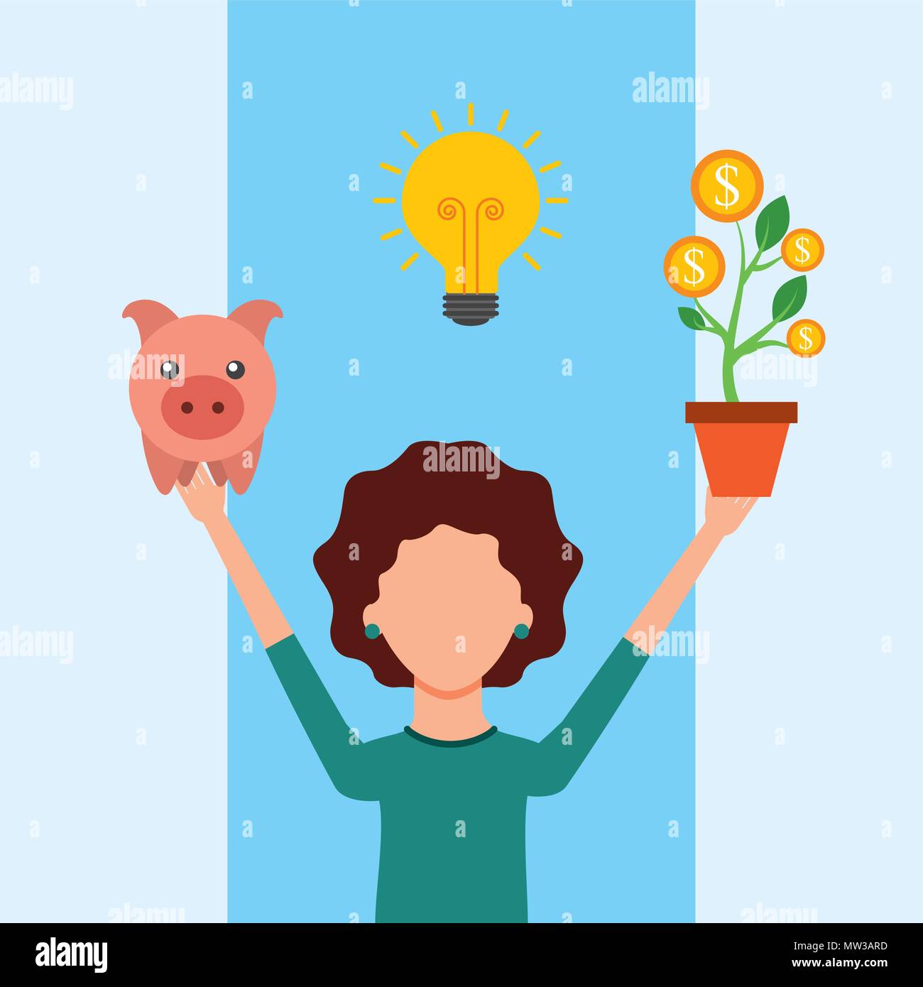 people saving money Stock Vector Image & Art - Alamy