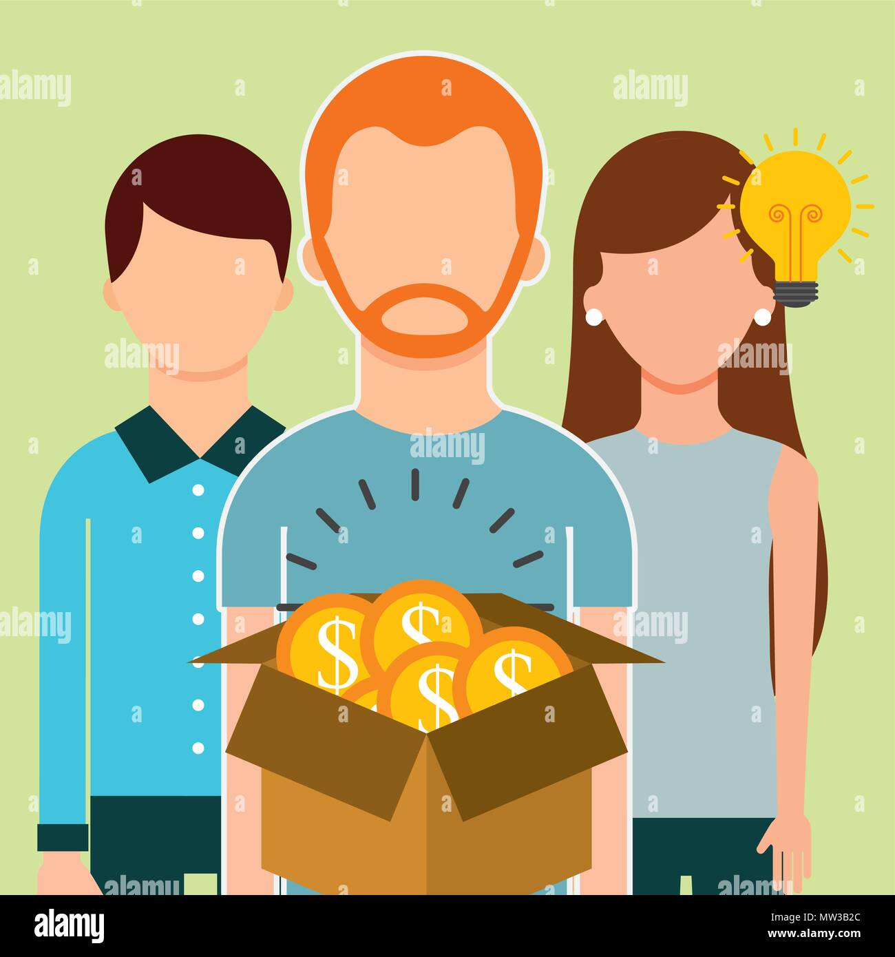 people saving money Stock Vector Image & Art - Alamy