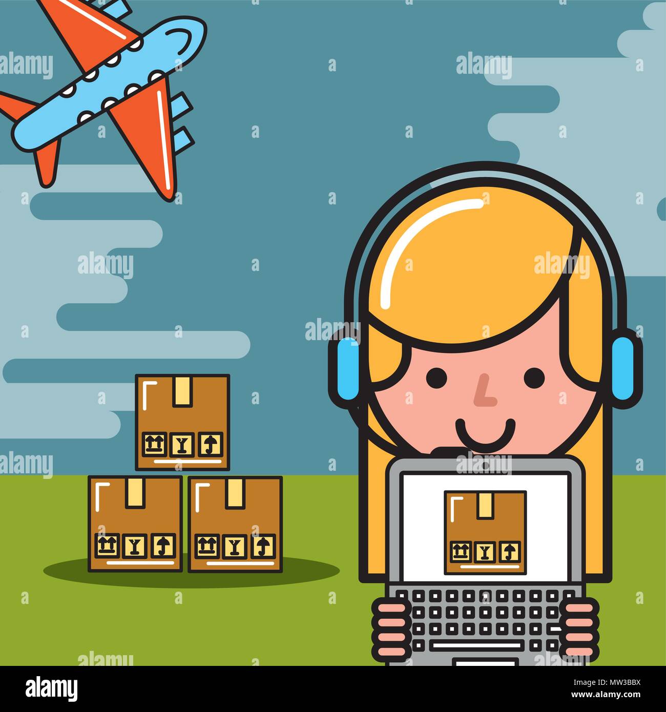 Plastic operator Stock Vector Images - Alamy