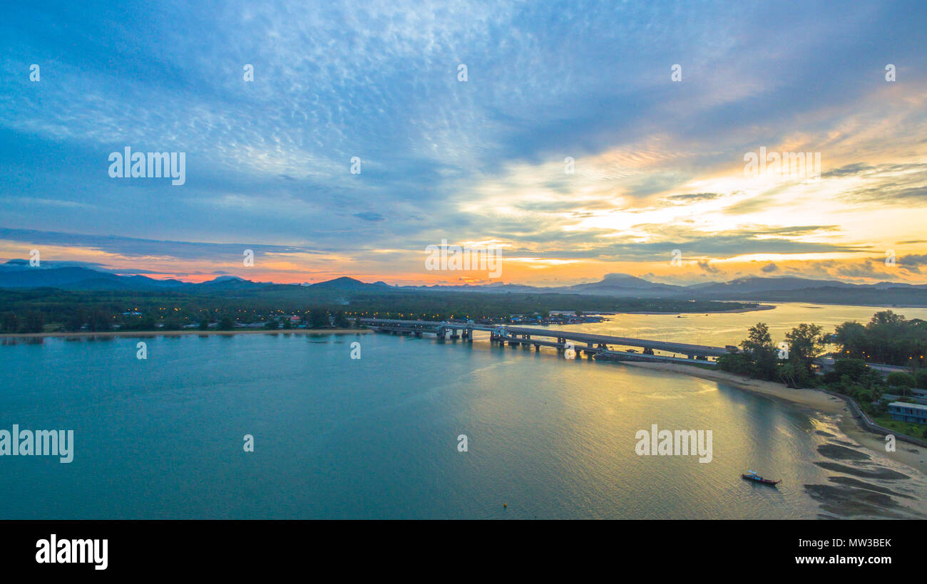 Aerial view sarasin bridge across hi-res stock photography and images ...
