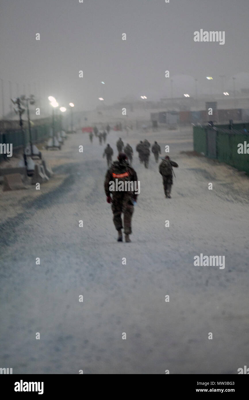 Soldiers ruck during the ruck-march portion of the German Armed Forces ...