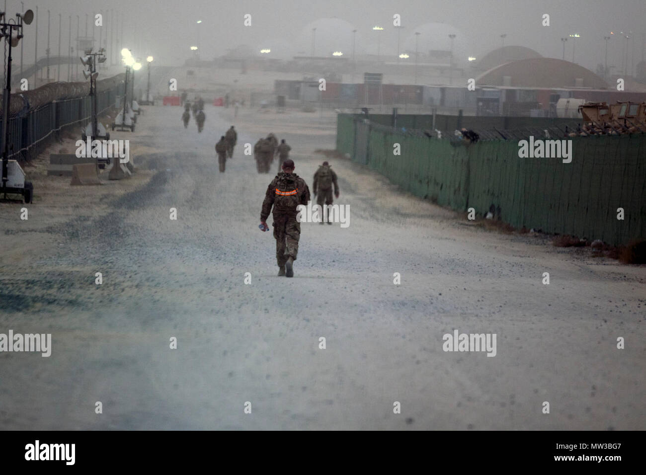 Soldiers ruck during the ruck-march portion of the German Armed Forces ...