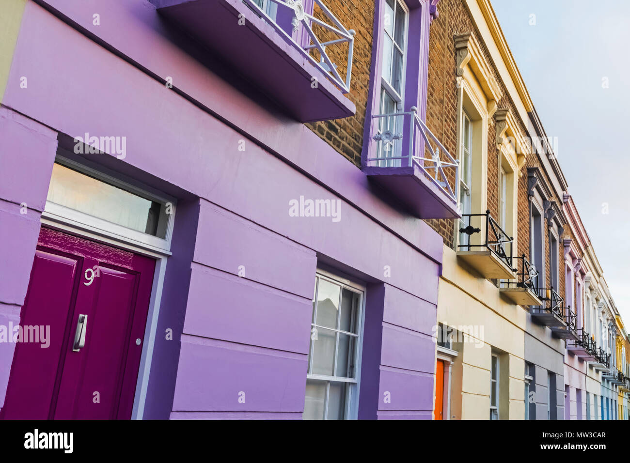 England, London, Camden, Camden Town, Colourful Houses Stock Photo - Alamy