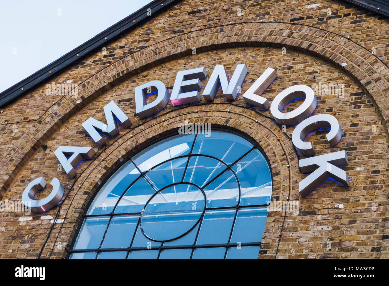 England, London, Camden, Camden Lock Market Sign Stock Photo - Alamy