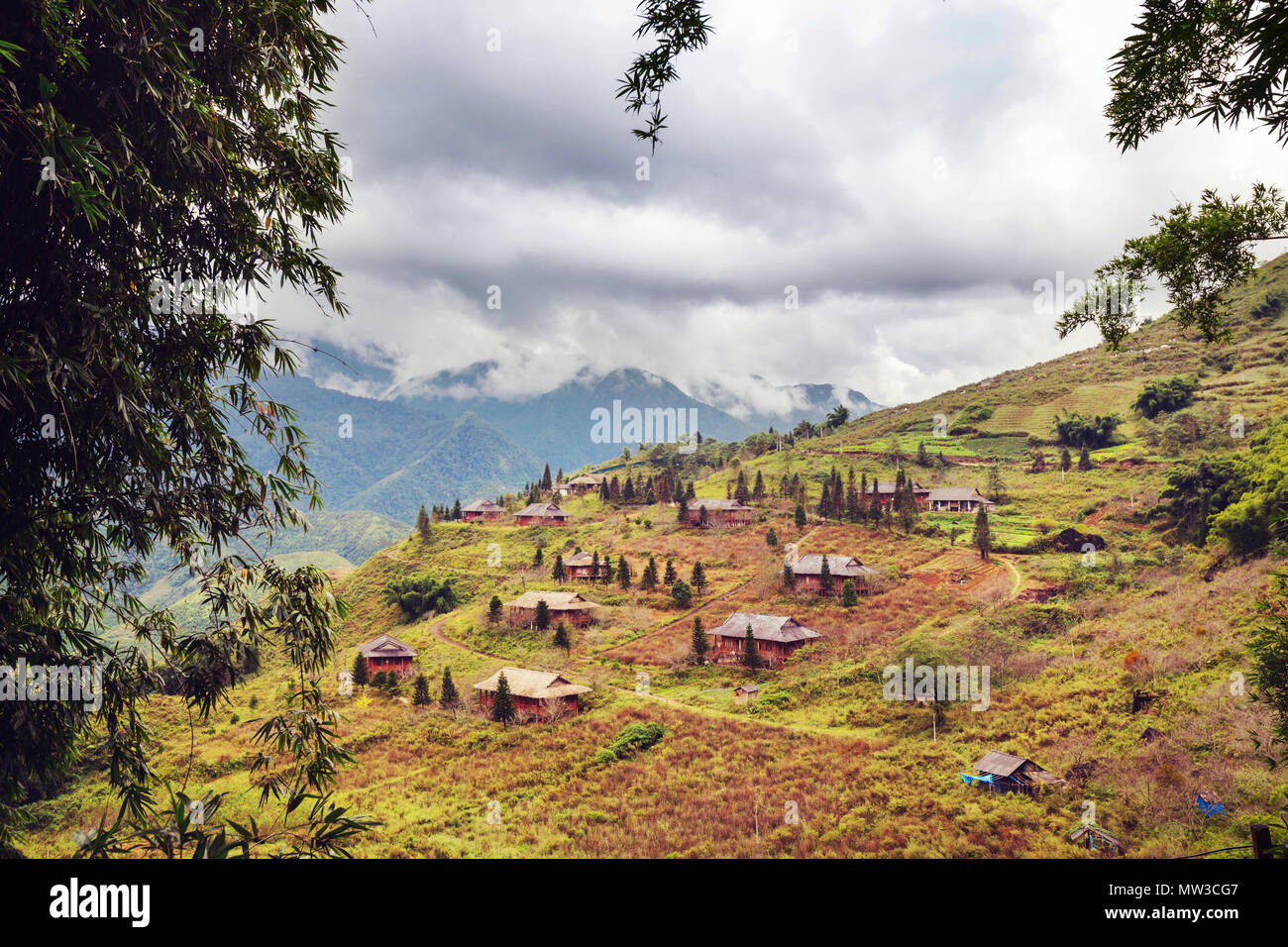 Sapa village in Vietnam Stock Photo - Alamy