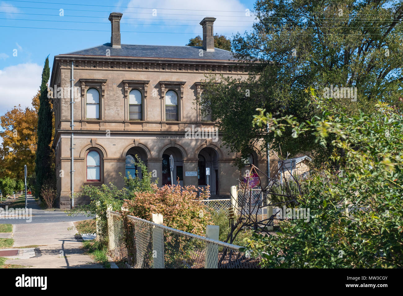 Old Post Office at Clunes, Victoria, Australia Stock Photo - Alamy