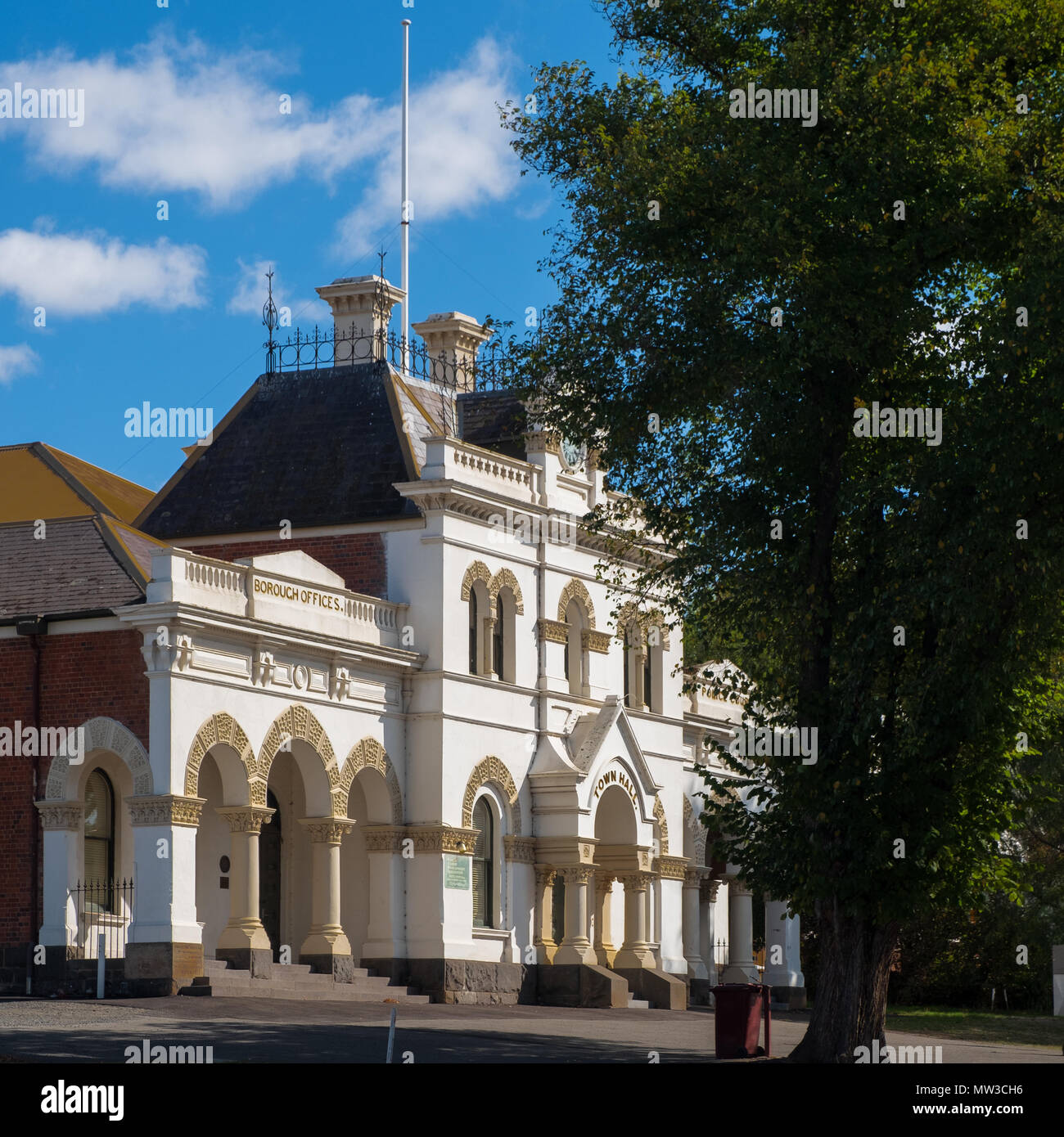 Historic Town Hall at Clunes, Victoria, Australia Stock Photo - Alamy