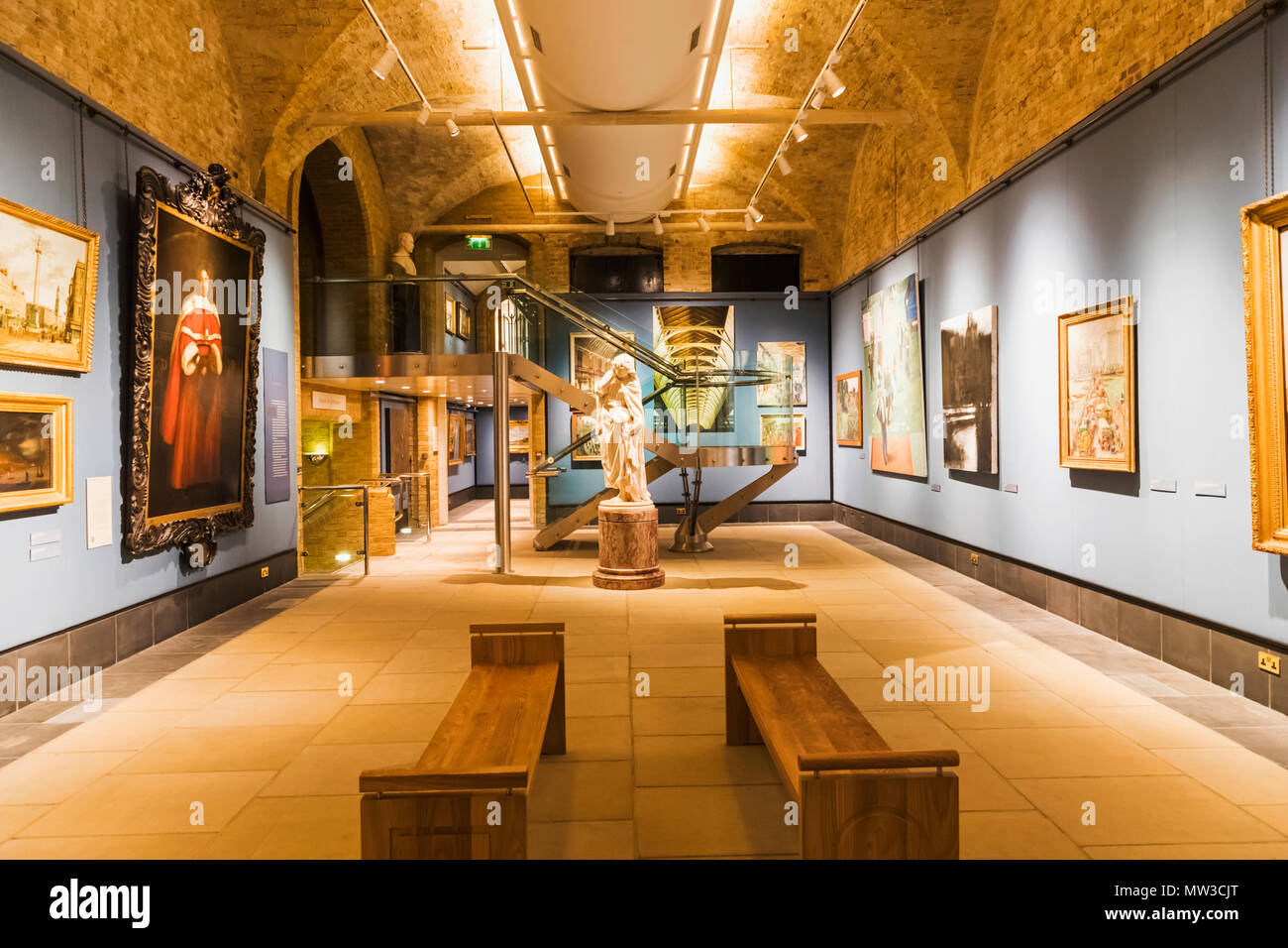 England, London, City of London, Guildhall, Guildhall Art Museum Stock ...