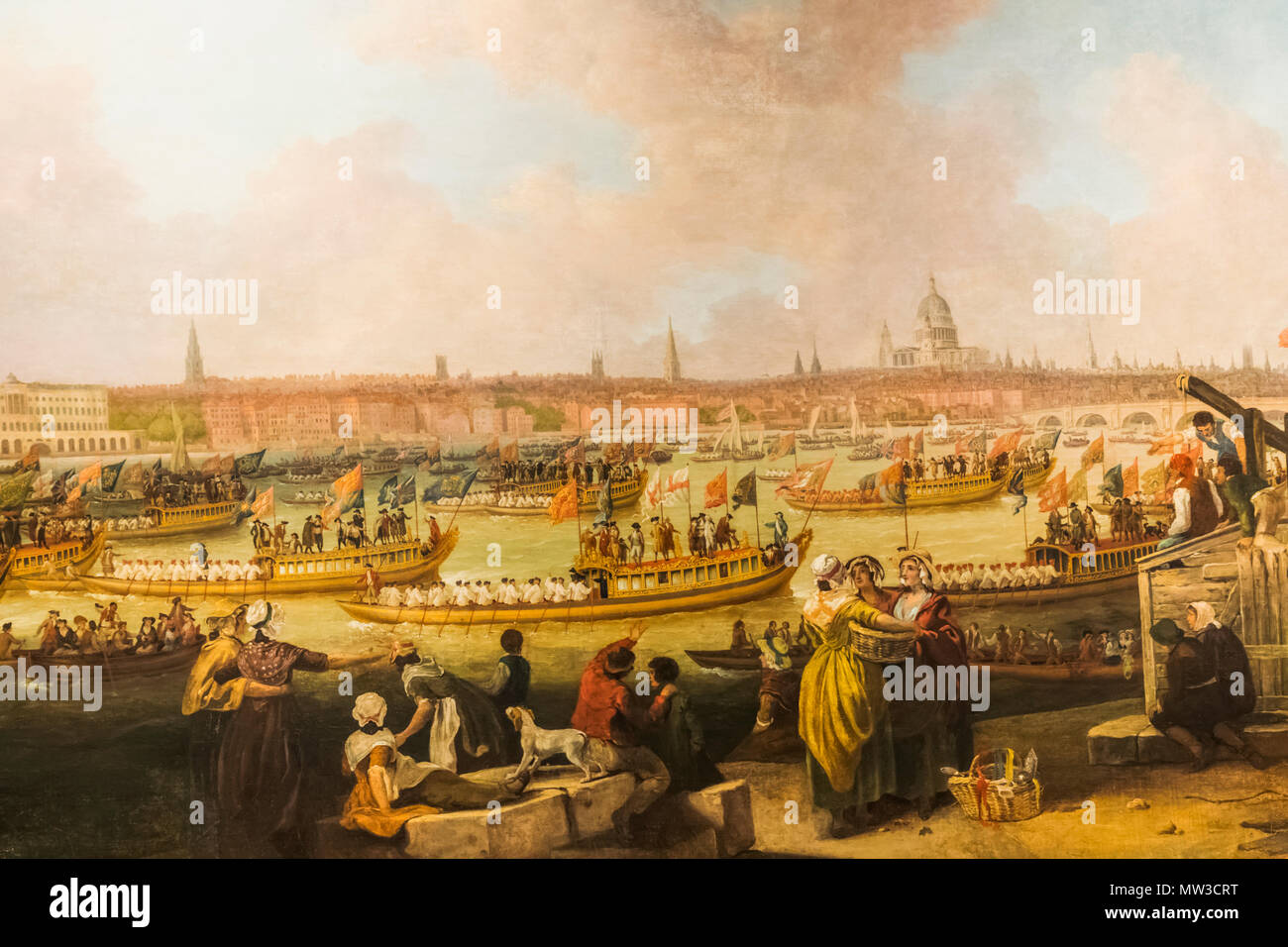 Lord mayor london thames painting hi-res stock photography and images ...