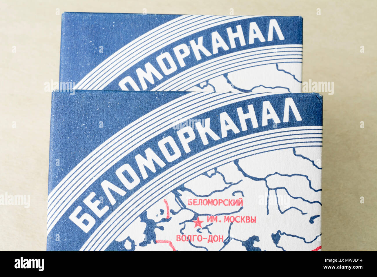Belomorkanal and cigarettes hi-res stock photography and images - Alamy