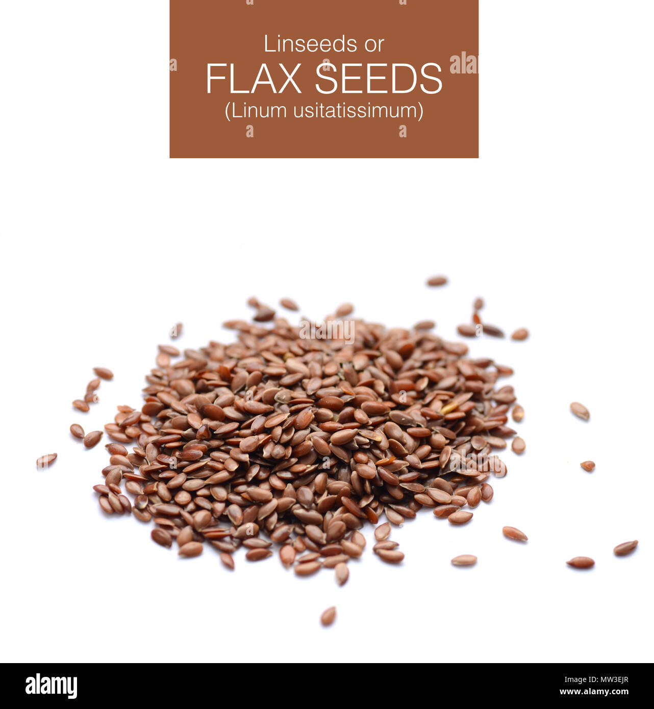 Close-up shot of Organic Linseed or Flax seed Stock Photo - Alamy