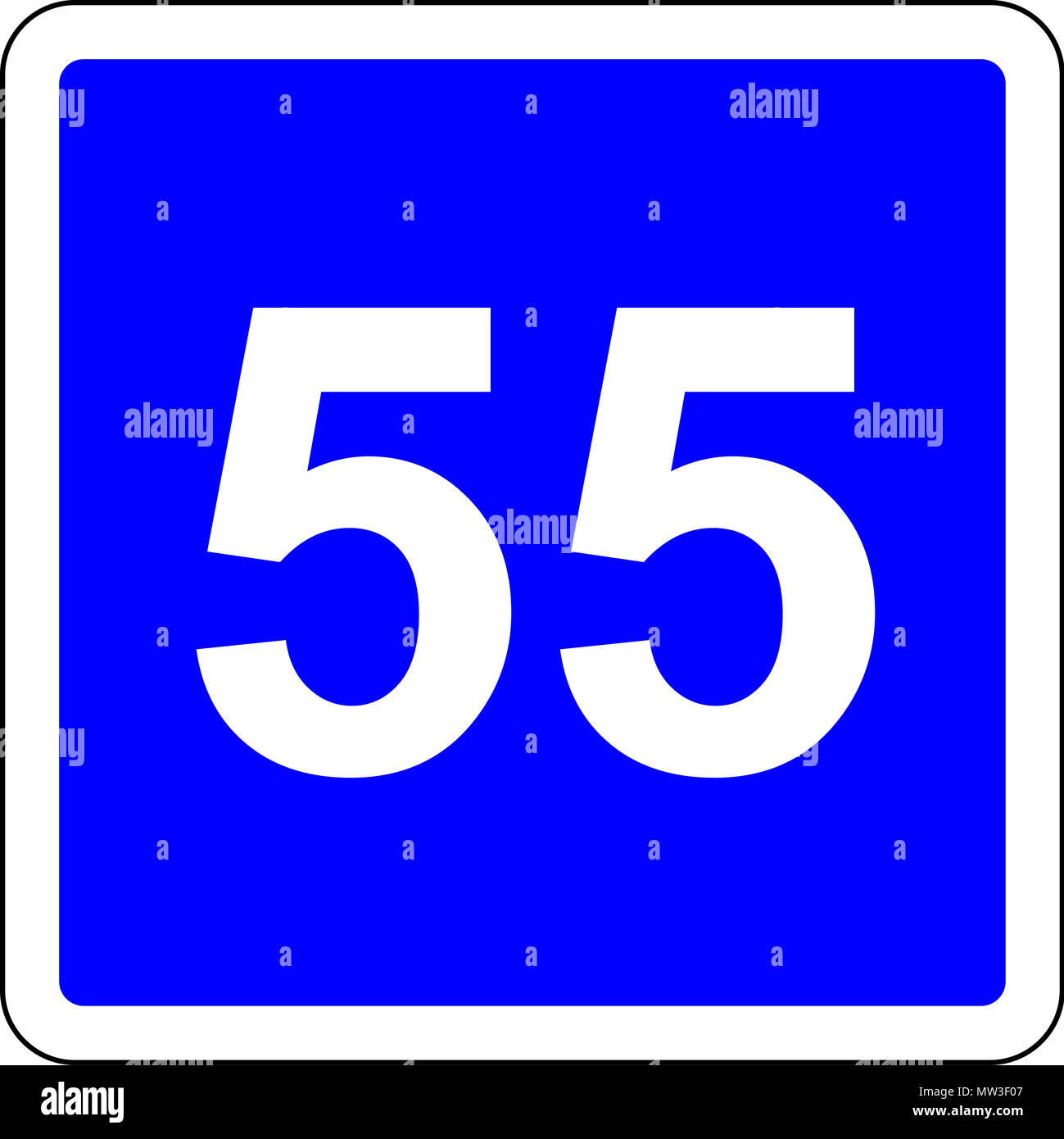 Speed limit 55 sign hi-res stock photography and images - Alamy