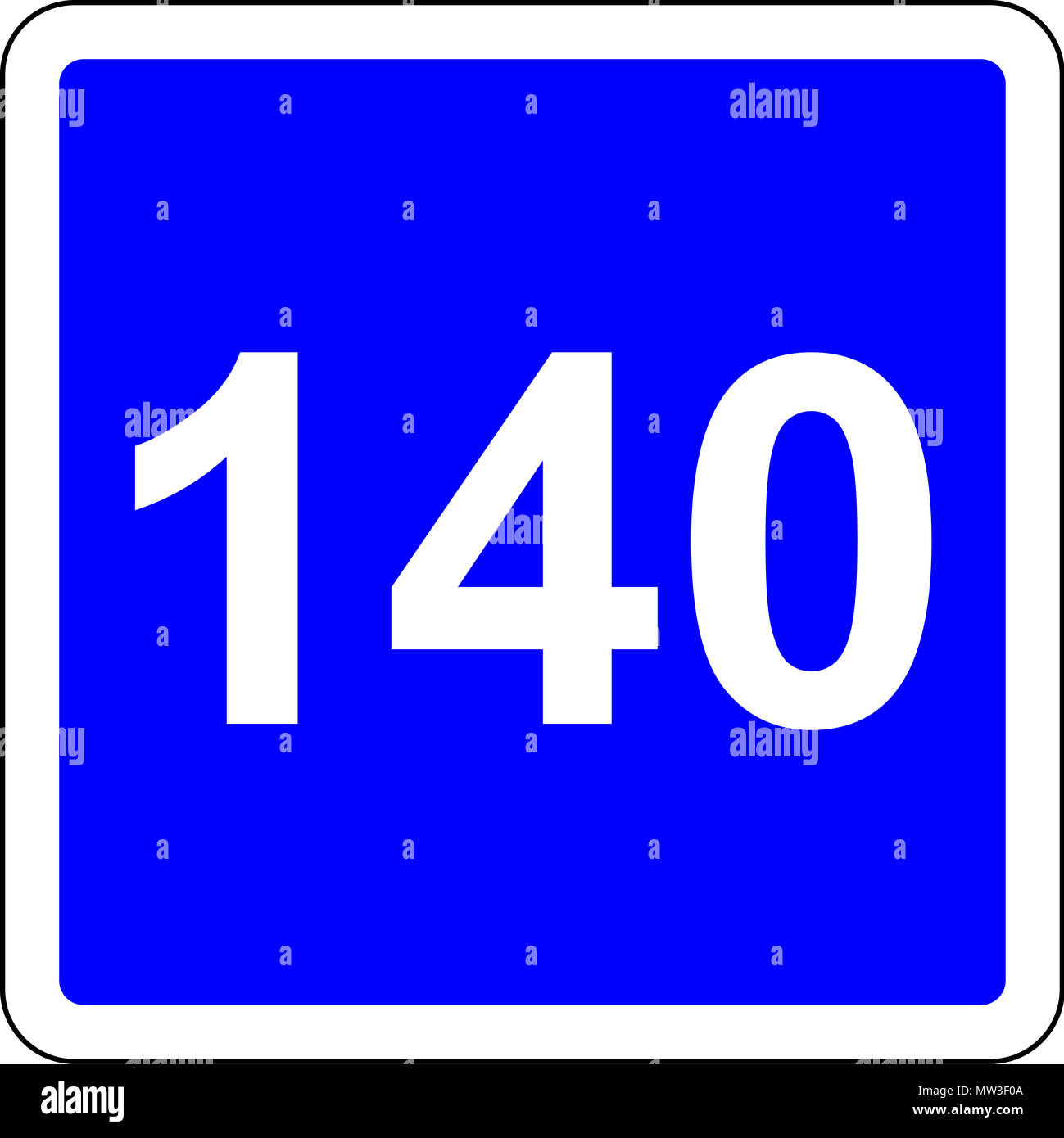 Speed 140 km h hi-res stock photography and images - Alamy