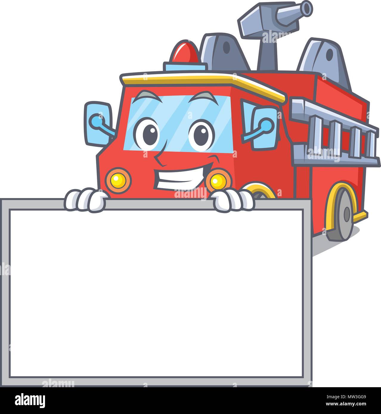 Cartoon character fire extinguisher sign Stock Vector Images - Alamy