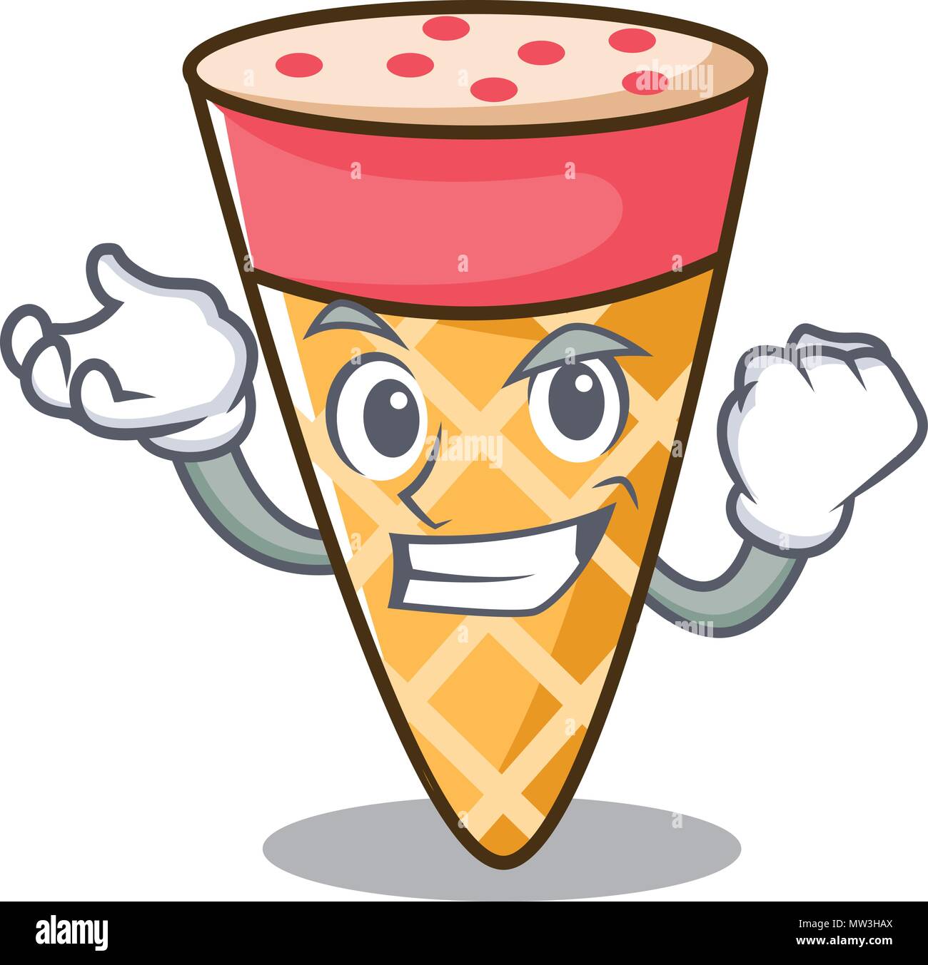 Successful ice cream tone character cartoon Stock Vector Image & Art ...