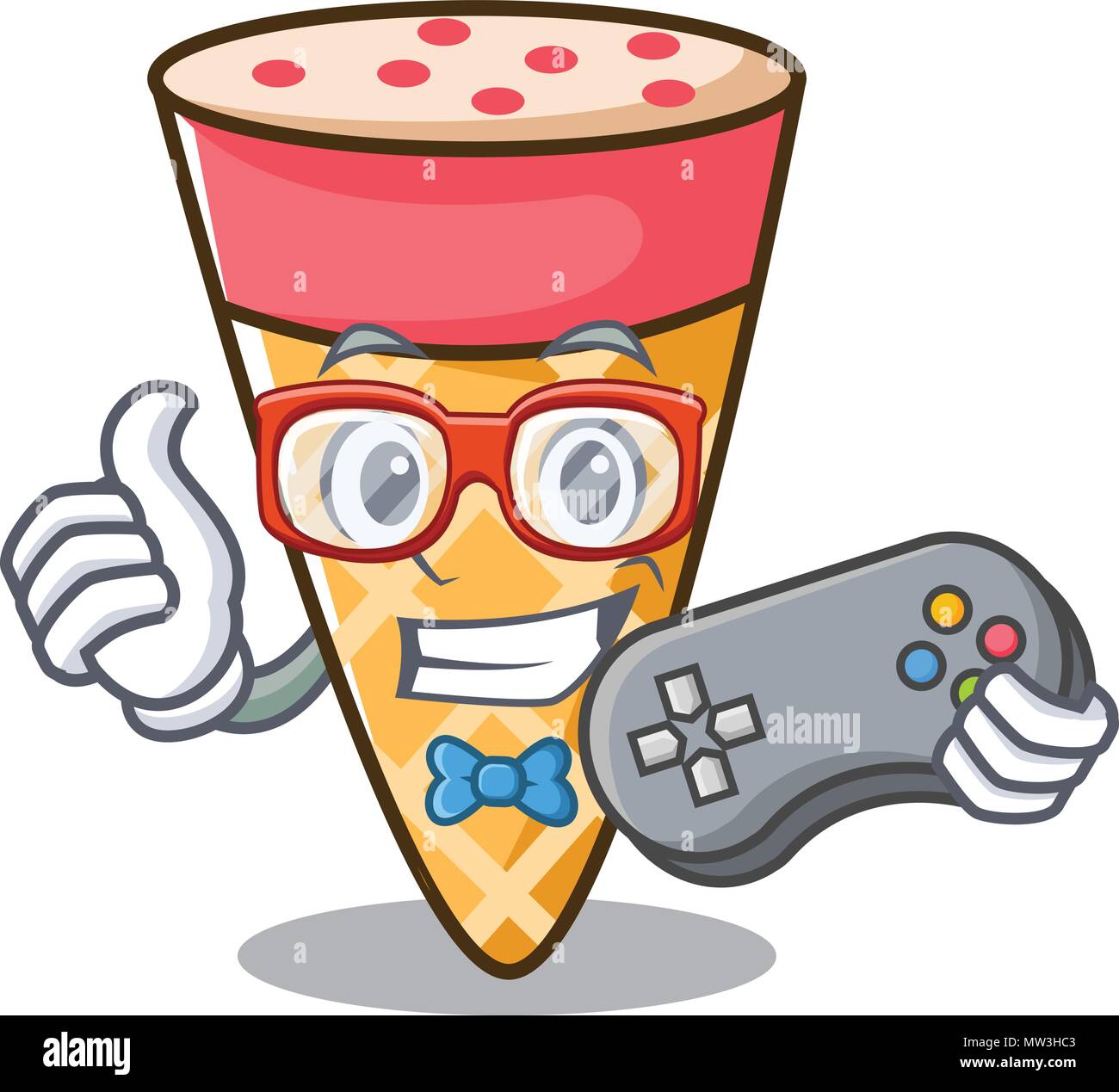 Gamer ice cream tone mascot cartoon Stock Vector Image & Art - Alamy