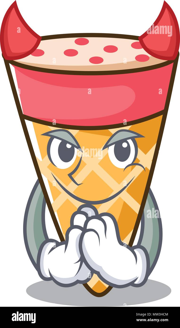 Devil ice cream tone mascot cartoon Stock Vector Image & Art - Alamy