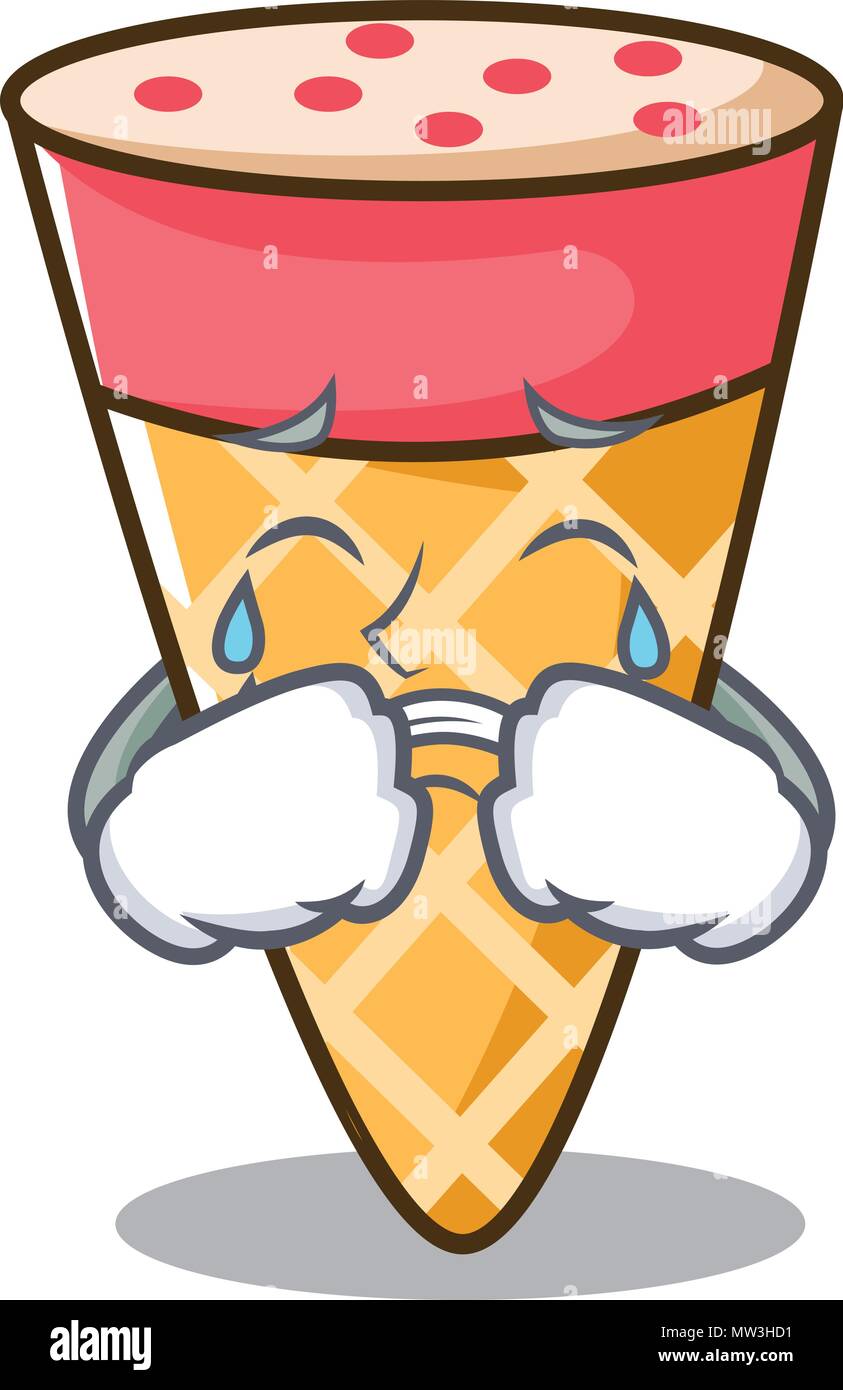Crying ice cream tone mascot cartoon Stock Vector Image & Art - Alamy