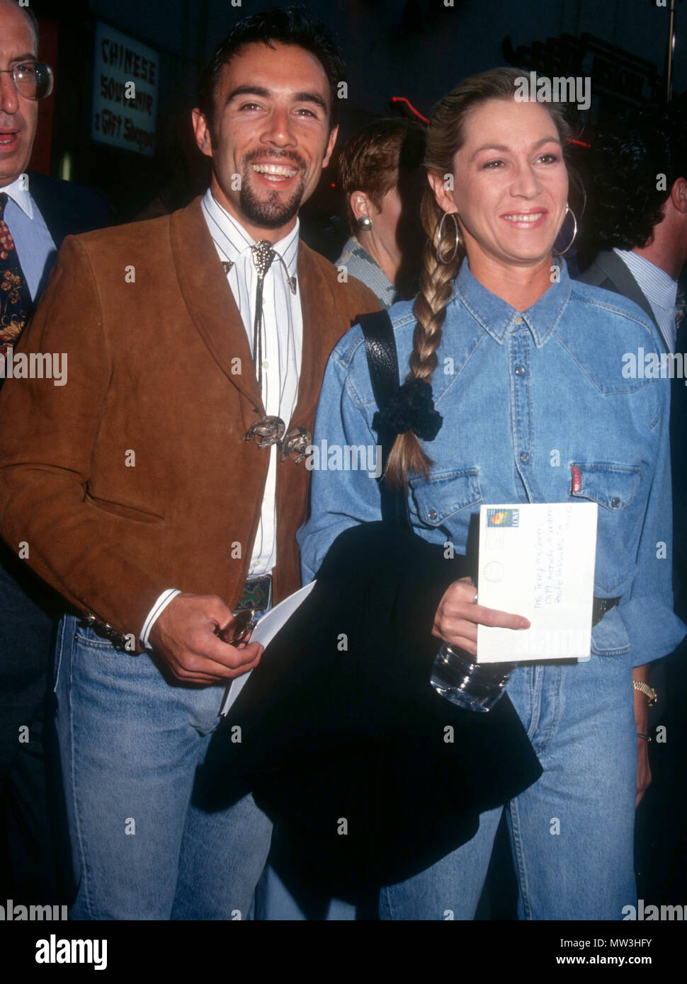 HOLLYWOOD, CA - JUNE 6: (L-R) Actor Francesco Quinn and Terry McQueen ...