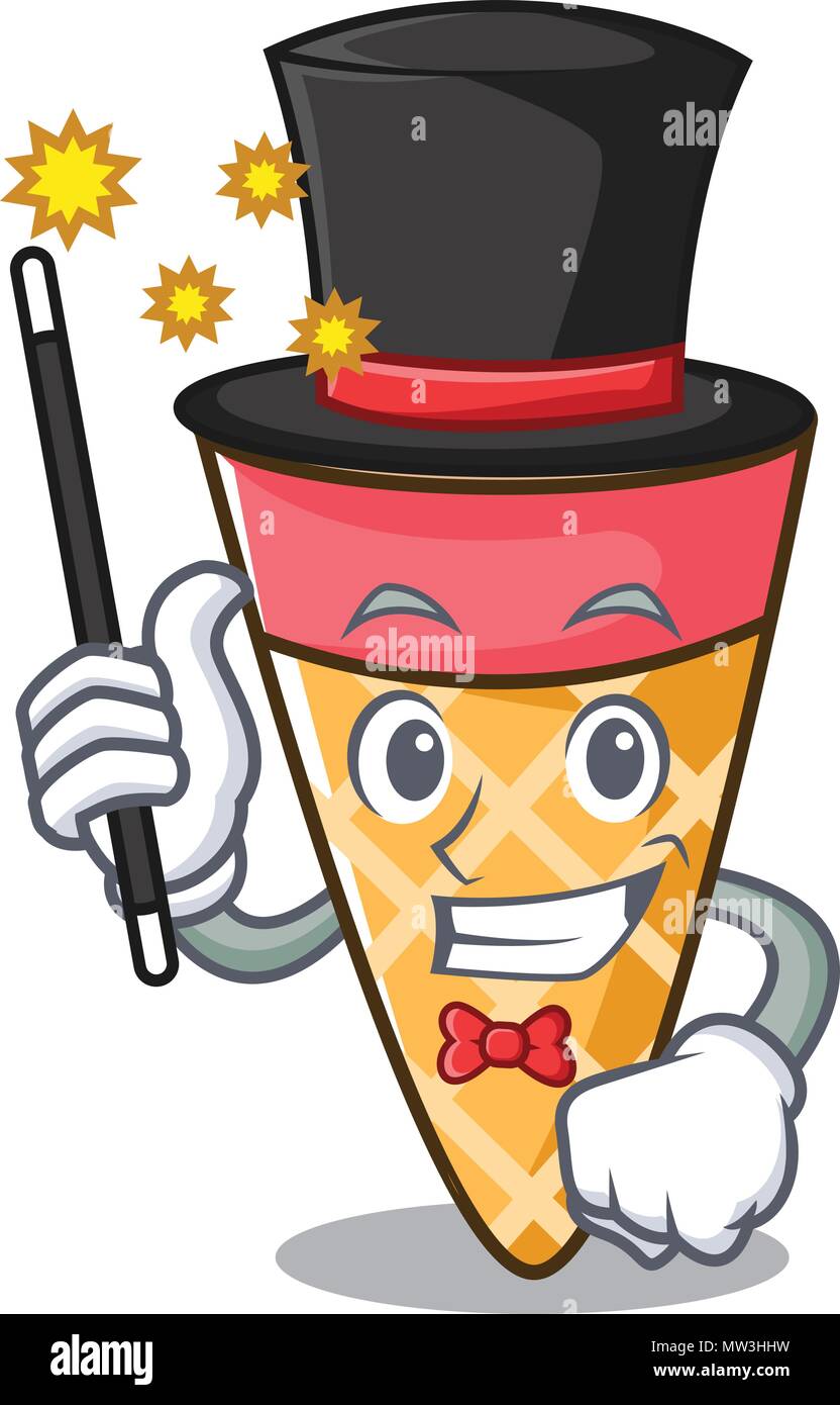 Magician ice cream tone mascot cartoon Stock Vector Image & Art - Alamy