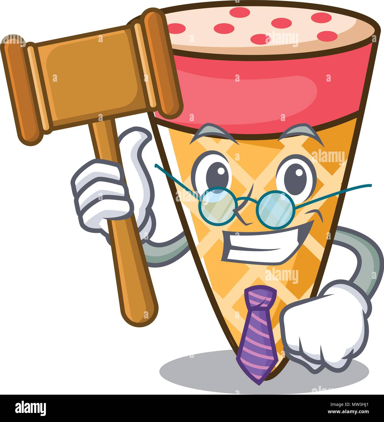 Judge ice cream tone mascot cartoon Stock Vector Image & Art - Alamy