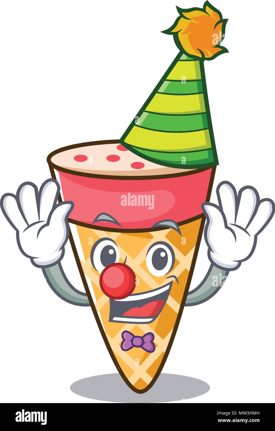 Clown ice cream tone mascot cartoon Stock Vector Image & Art - Alamy