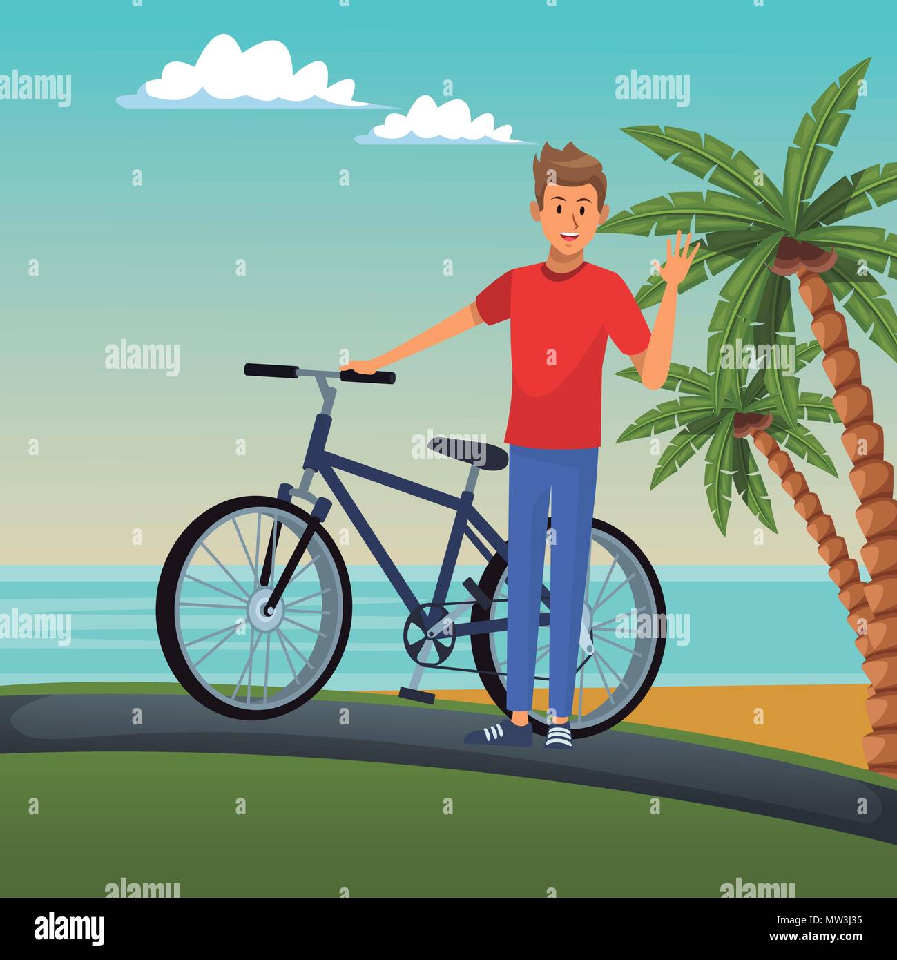 Bike sand Stock Vector Images - Alamy
