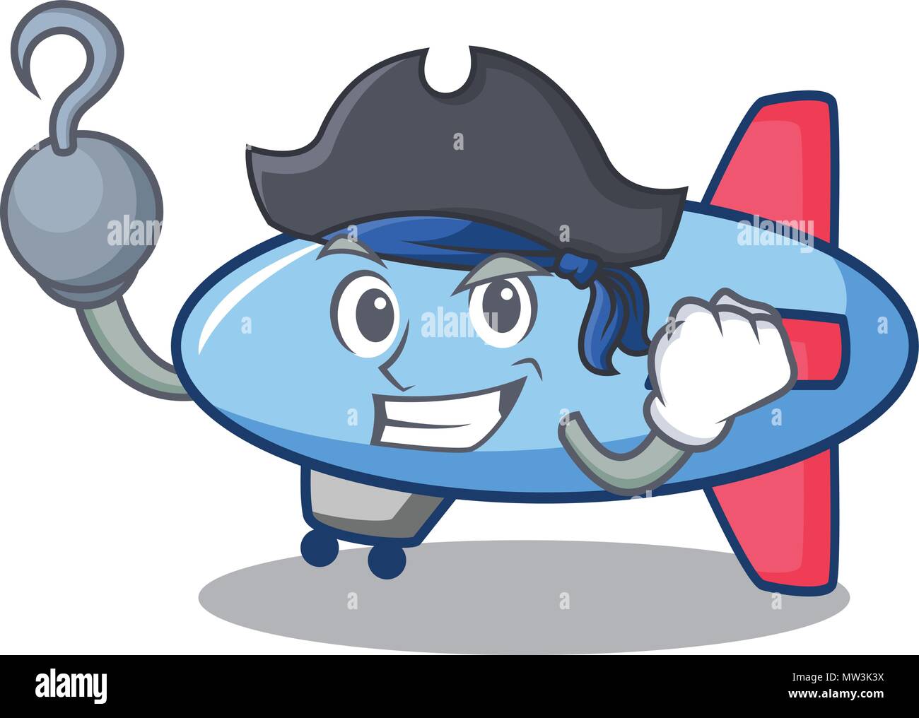 Pirate zeppelin character cartoon style Stock Vector Image & Art - Alamy