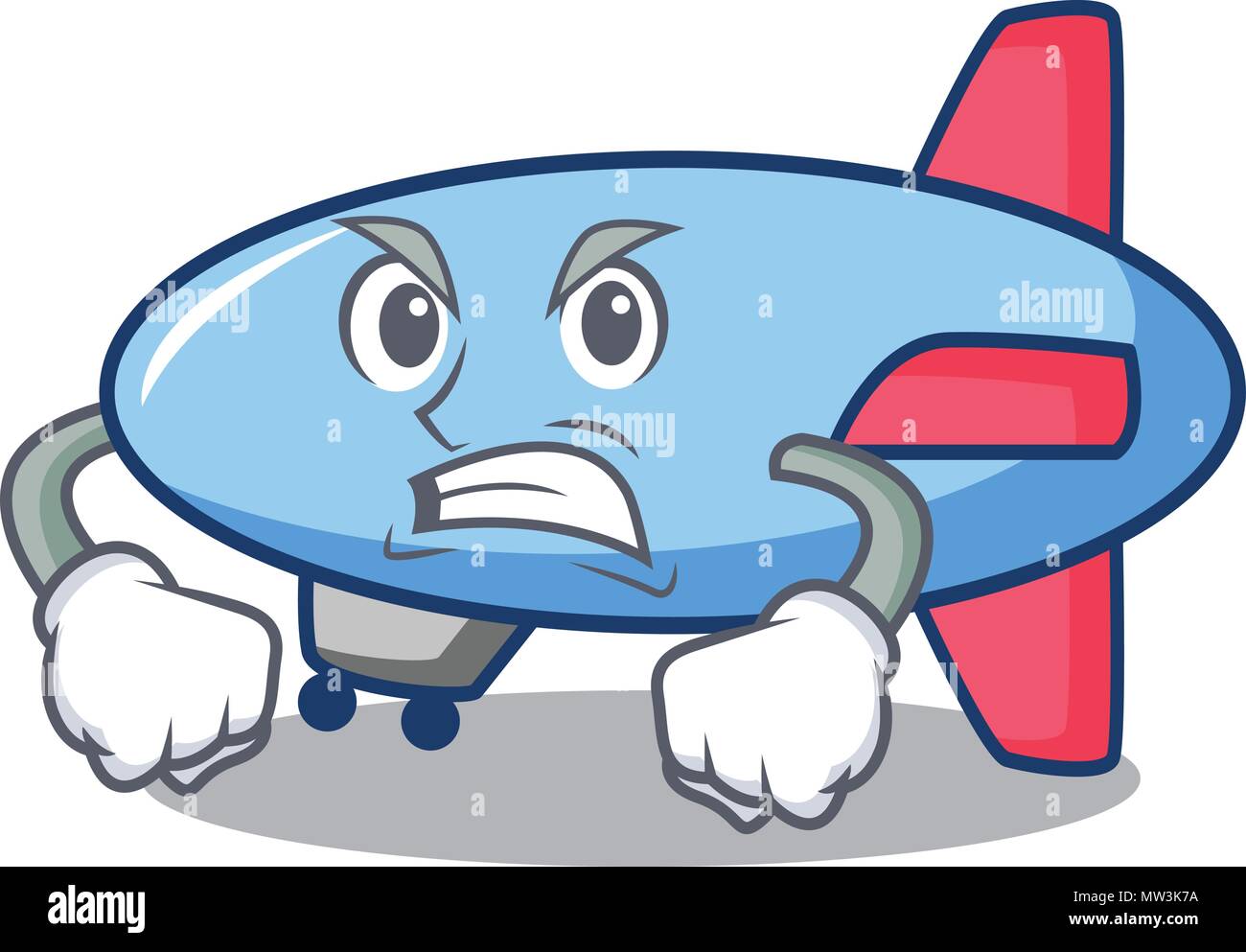 Angry zeppelin mascot cartoon style Stock Vector Image & Art - Alamy