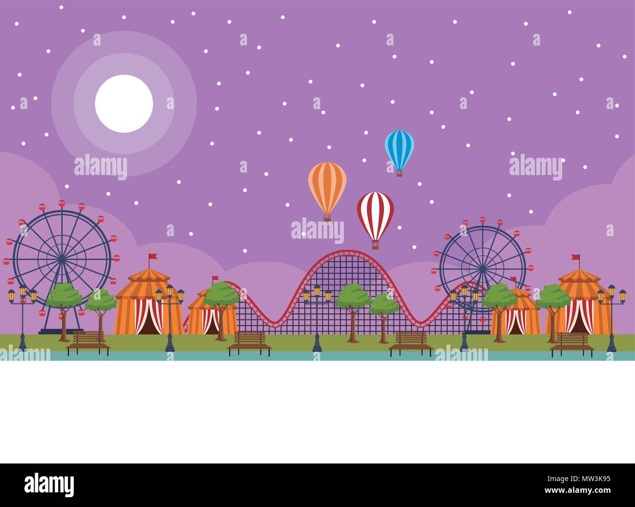 Theme park show Stock Vector Images - Alamy