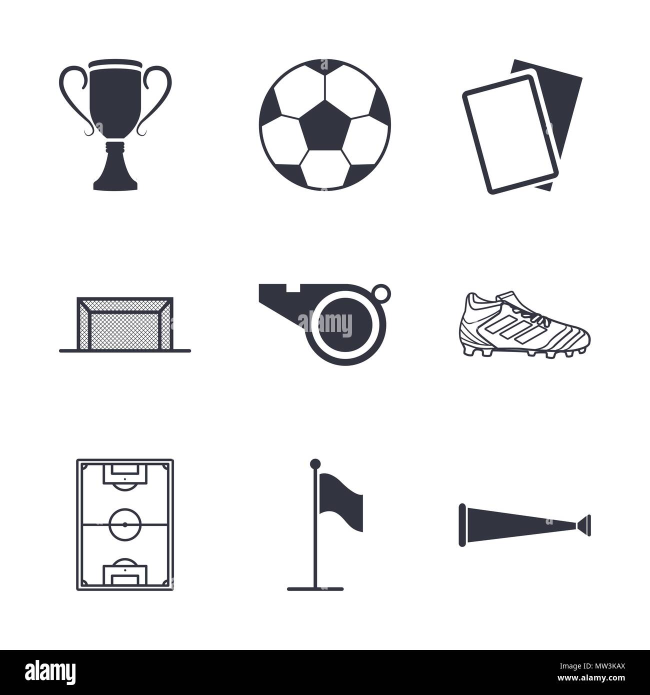 Set soccer football boots Stock Vector Images - Alamy