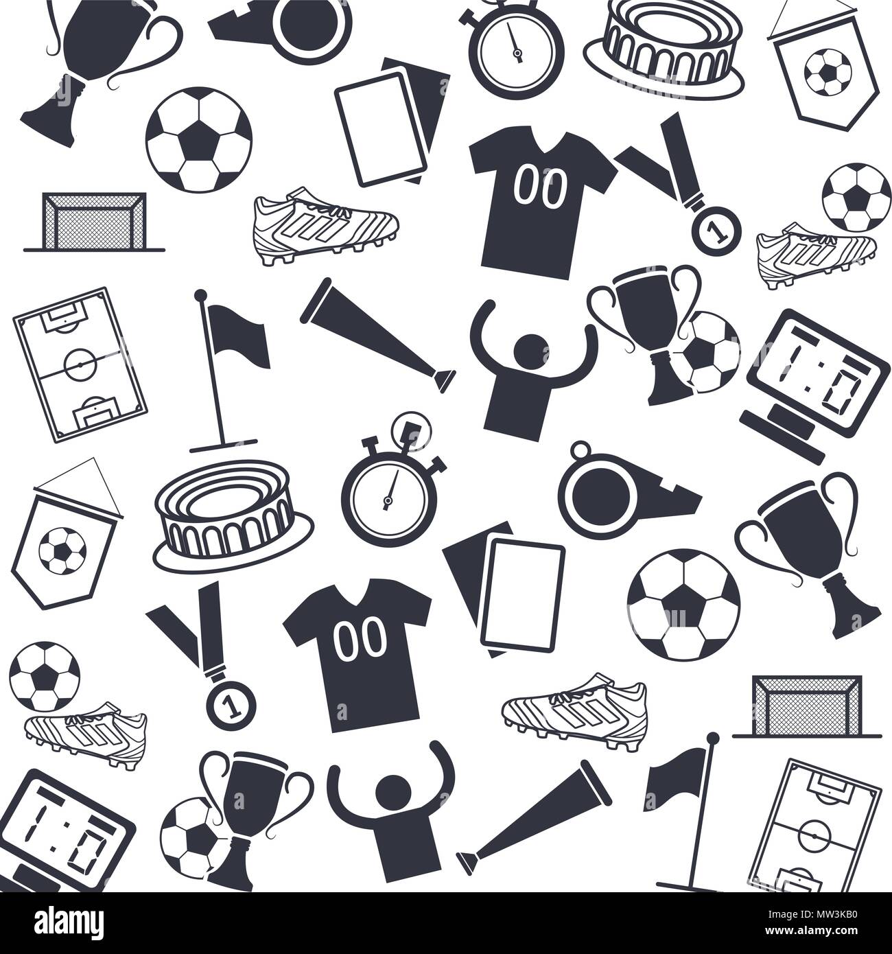 Soccer game symbols Stock Vector Image & Art - Alamy