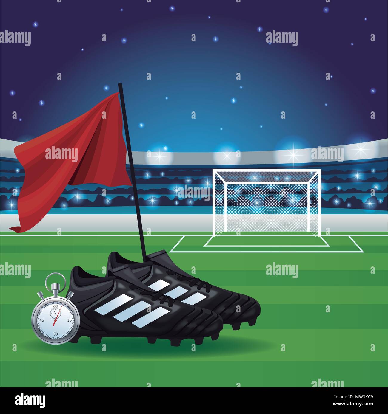 Stadium clock Stock Vector Images - Alamy