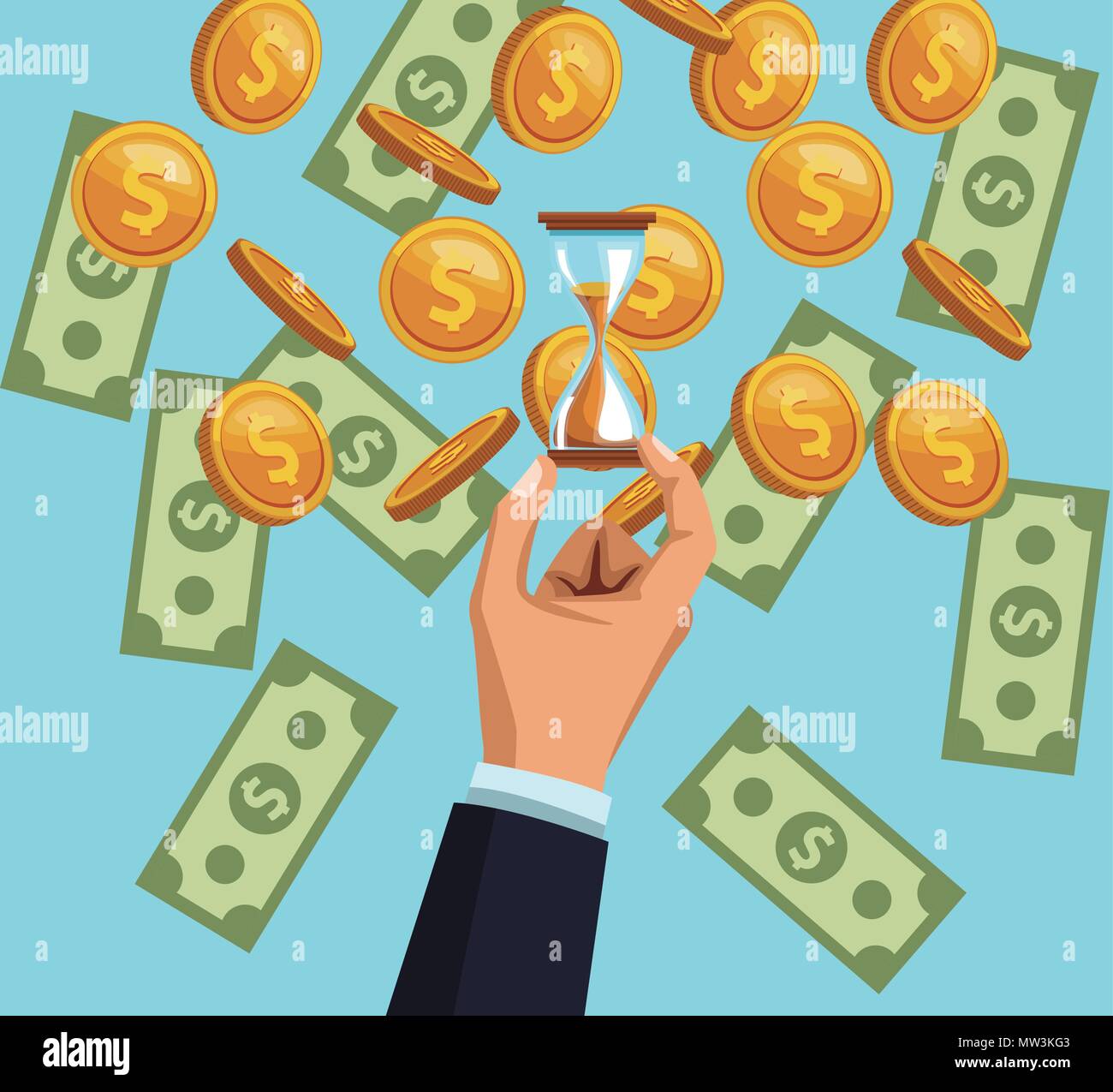 Money savings cartoon Stock Vector Image & Art - Alamy