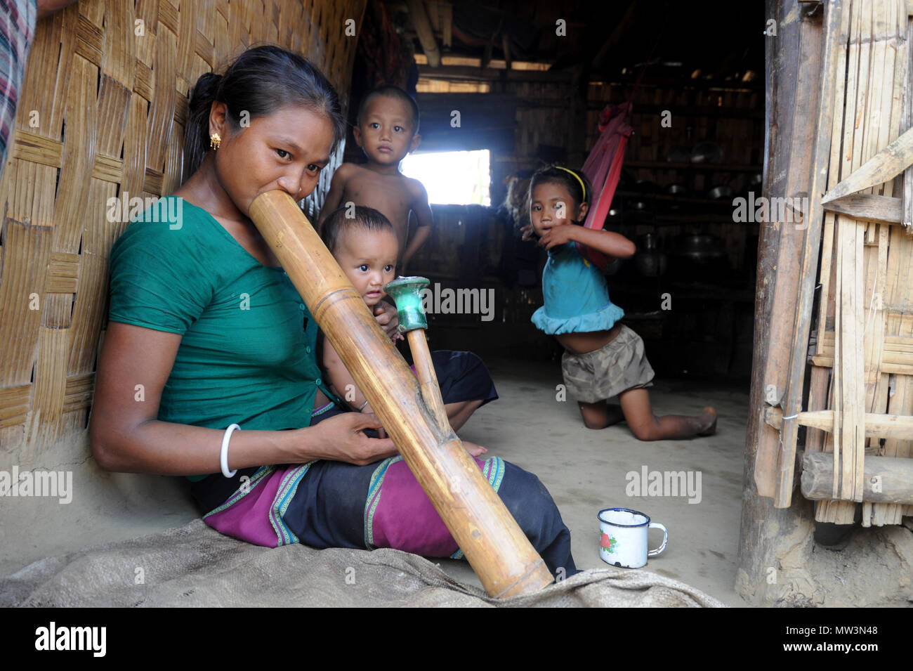 Rangamati, Bangladesh, - October 17, 2011: Daily life of Tribe people ...