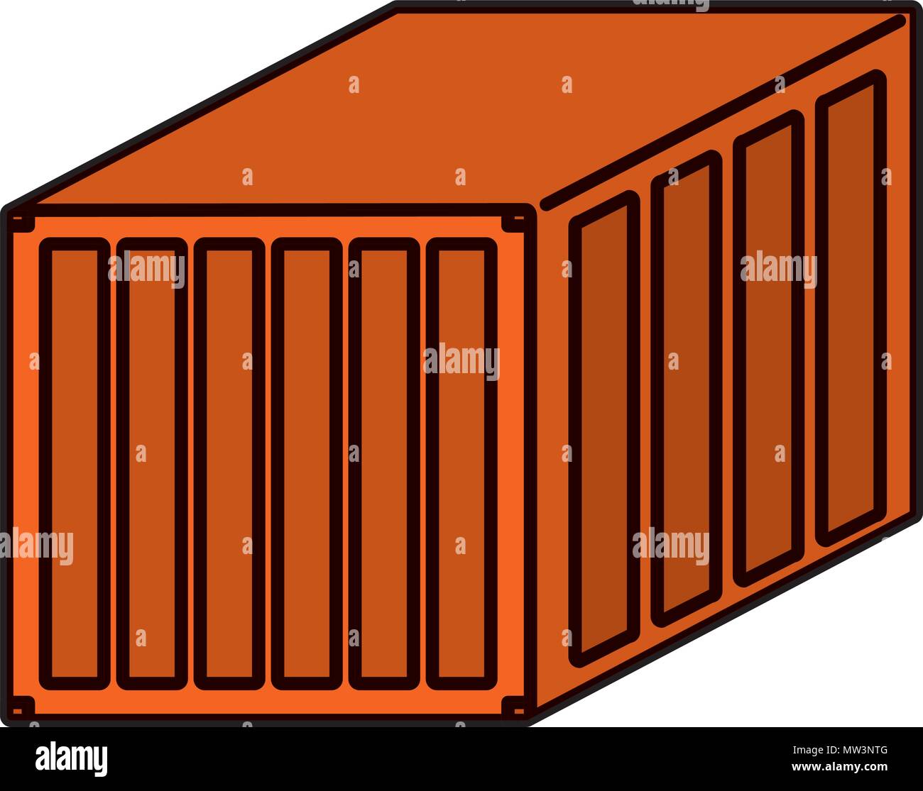 color delivery container cargo shipping export Stock Vector Image & Art ...