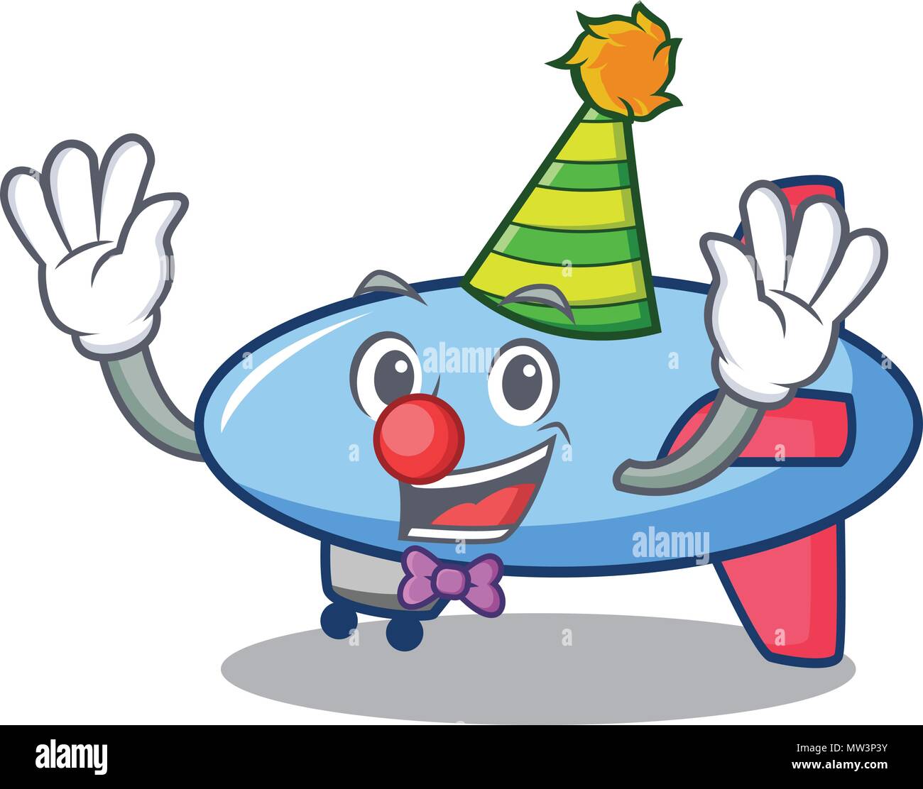Clown zeppelin mascot cartoon style Stock Vector Image & Art - Alamy