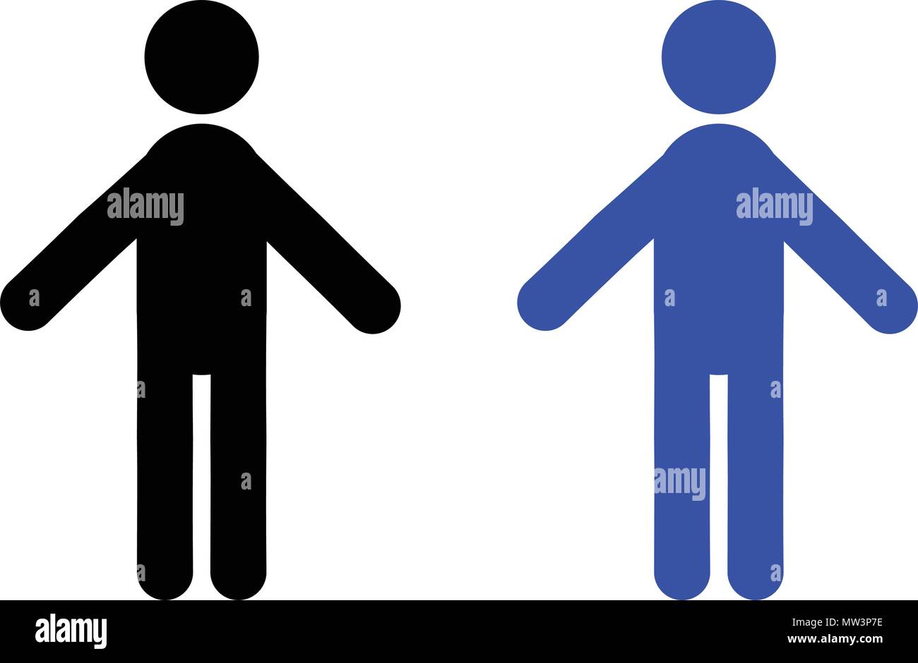 Human vector icon, isolated on white background Stock Vector Image ...