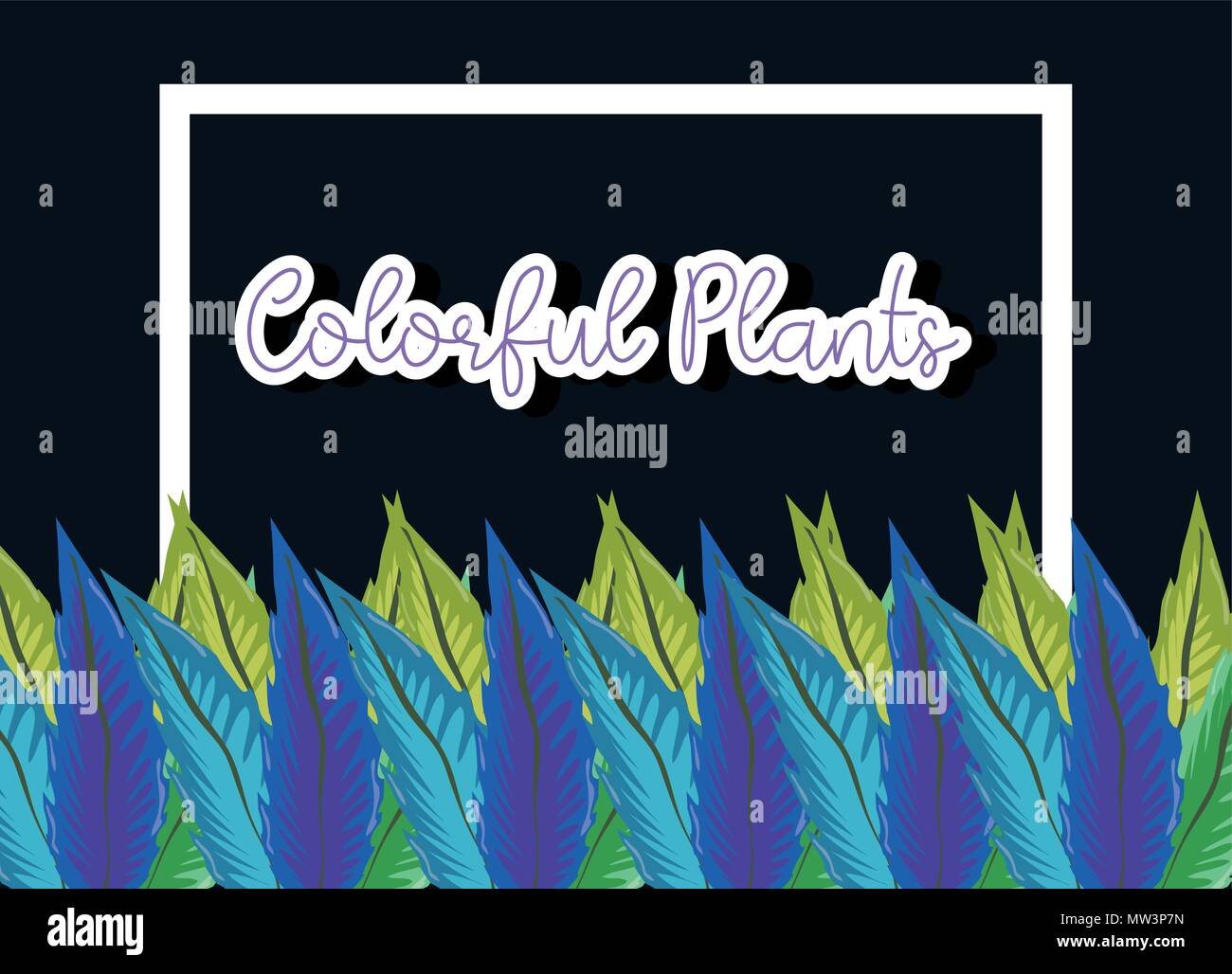 Colorful plants design Stock Vector Image & Art - Alamy