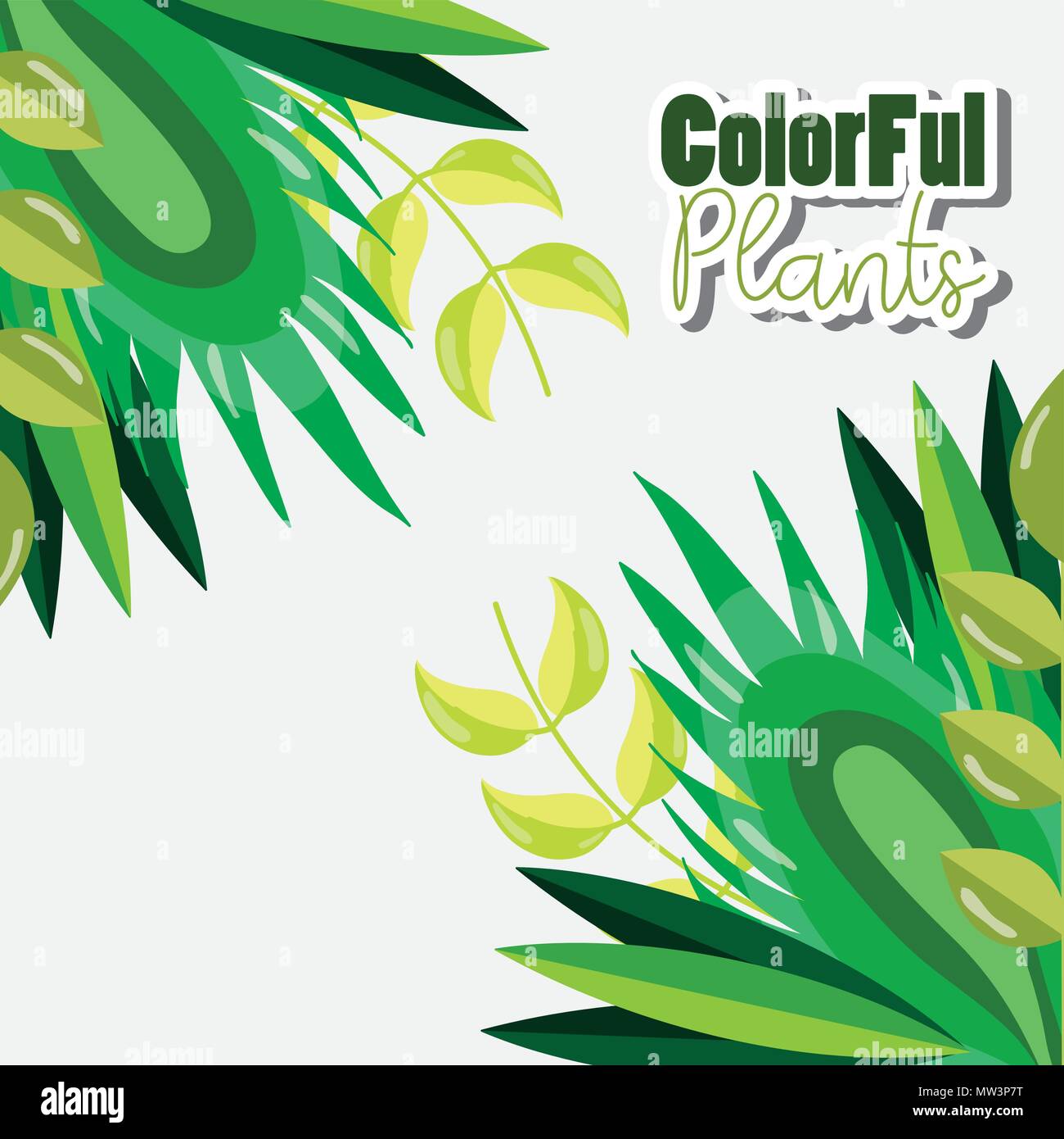 Green leaves cartoon Stock Vector Image & Art - Alamy