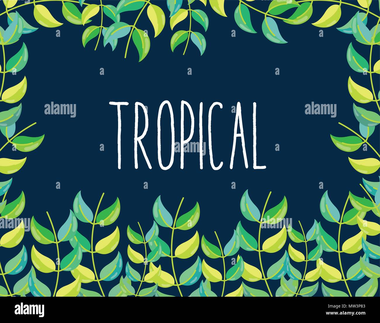 Green leaves cartoon Stock Vector Image & Art - Alamy