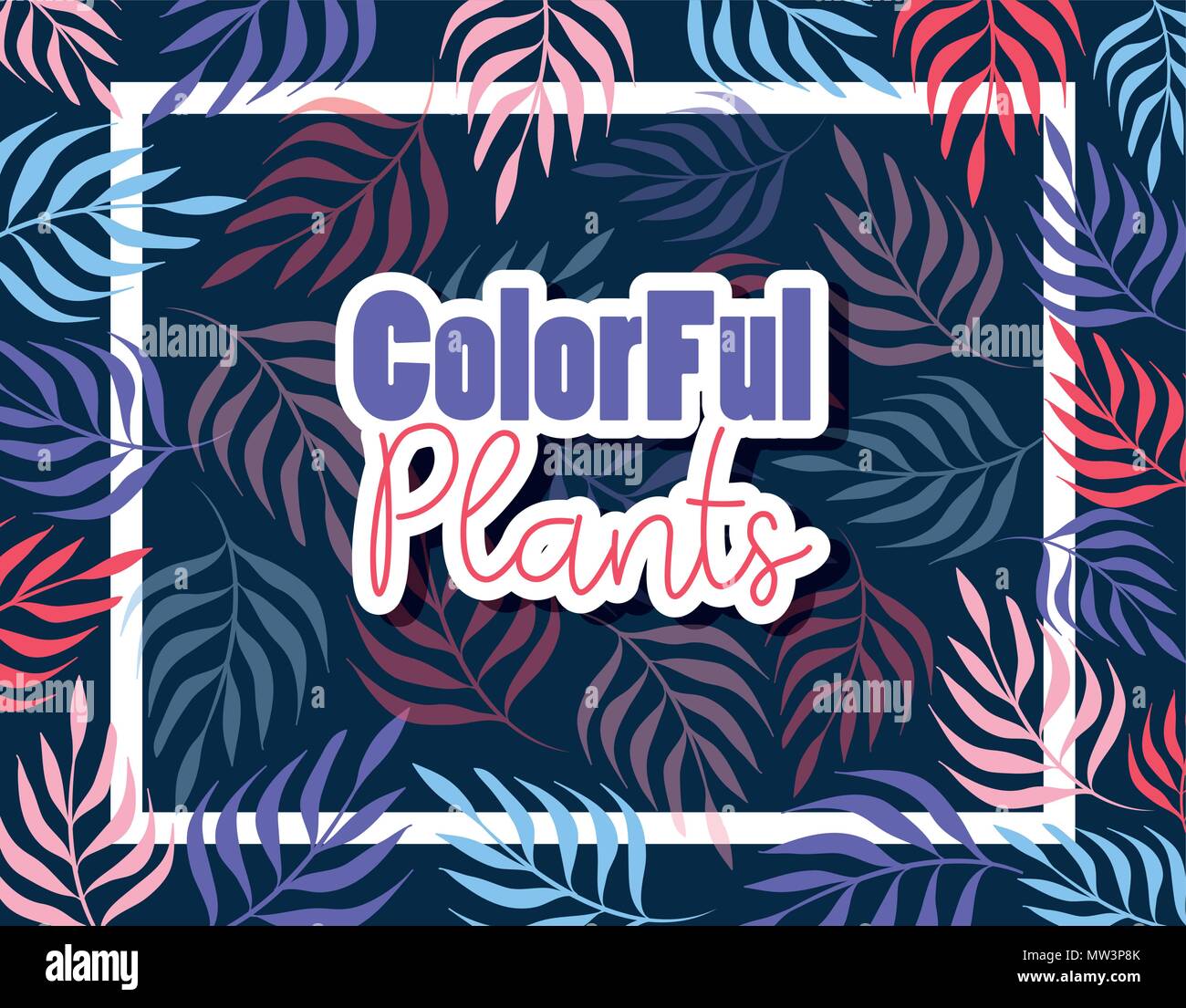 Colorful plants design Stock Vector Image & Art - Alamy