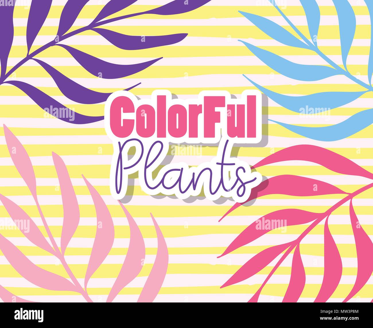 Colorful plants design Stock Vector Image & Art - Alamy