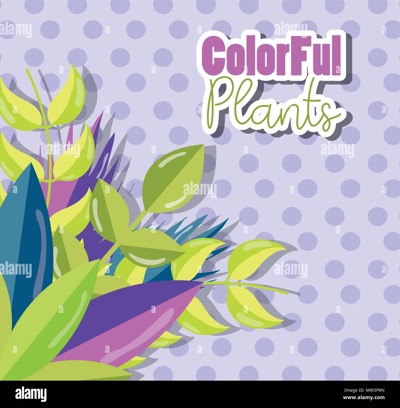 Colorful plants design Stock Vector Image & Art - Alamy